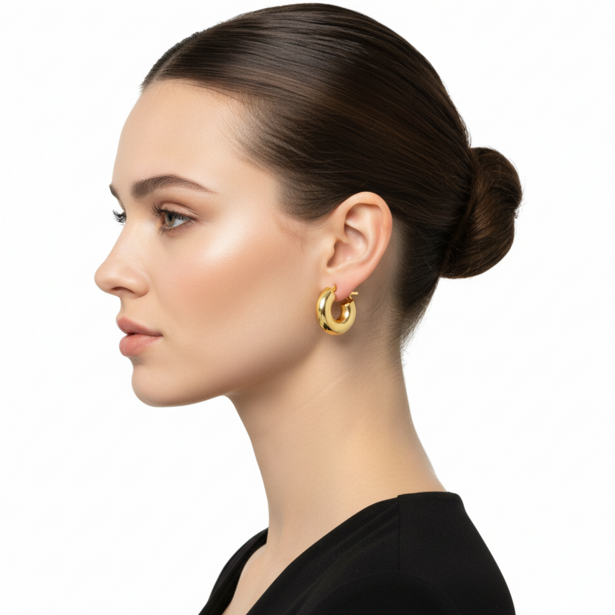 316L Stainless Steel Mini Dome Hoop Earrings – BA UNIQUE FASHION